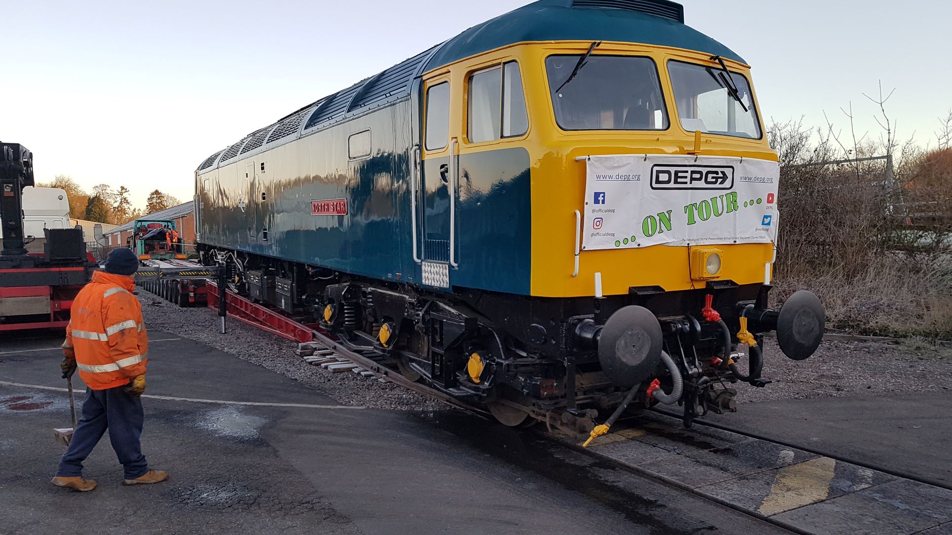 47077 ‘NORTH STAR’ moves to the NYMR | The Diesel and Electric ...